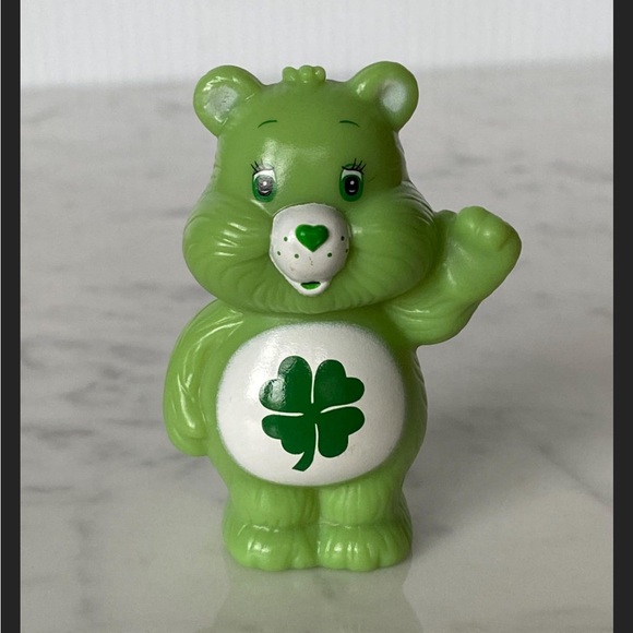 Care Bears | Toys | Vintage Care Bears Good Luck Bear Green Mini Figure ...